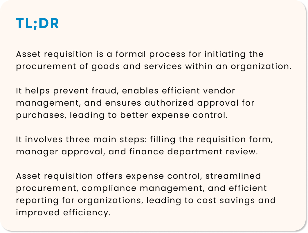 Why Asset Requisitions Matter And Streamlining The Process Assetcues Glossary