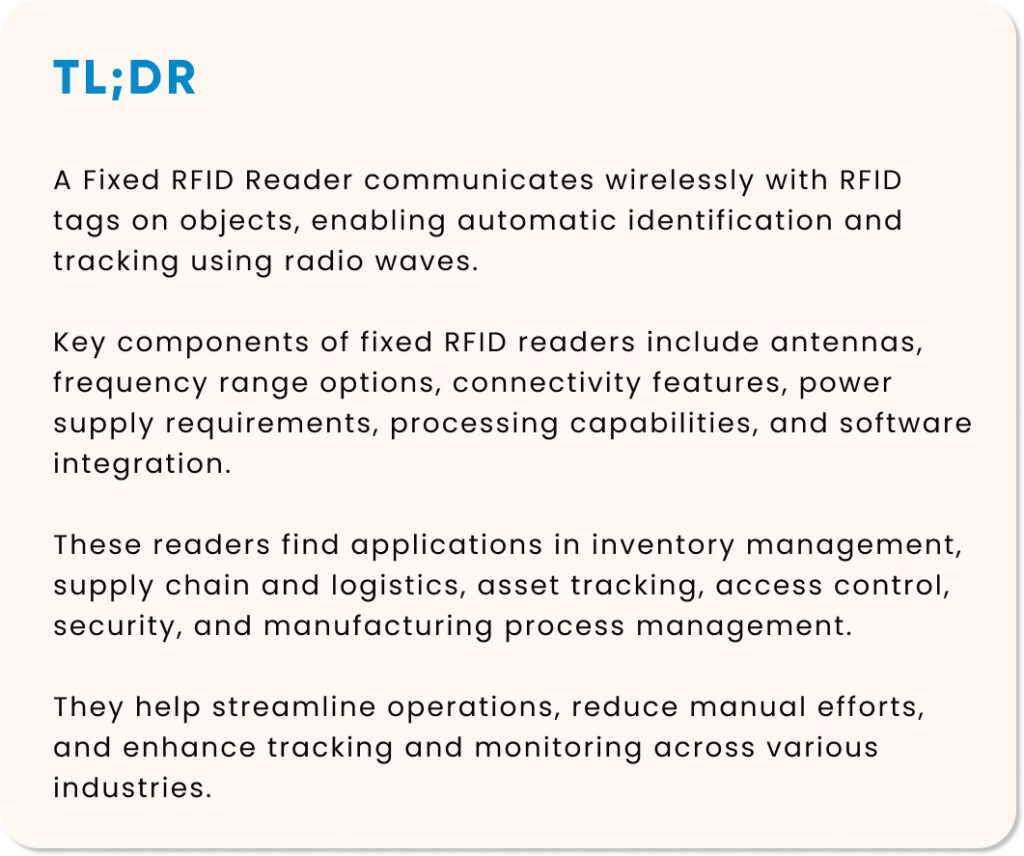 Fixed RFID Readers Explained | AssetCues Glossary