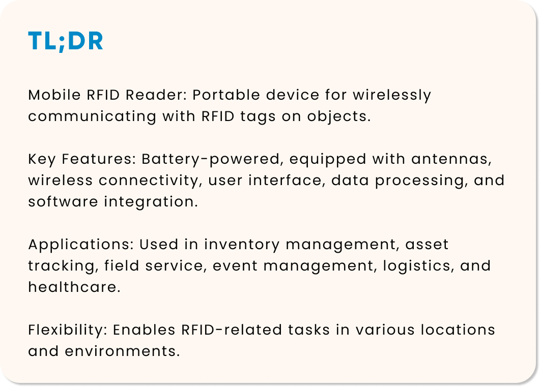 Mobile RFID Reader: Scan Assets Anywhere, Anytime | AssetCues Glossary